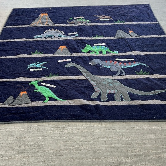 Pottery Barn Kids | Bedding | Pottery Barn Kids Warren Dinosaur Quilt ...